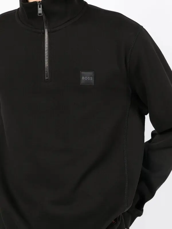 BOSS High-neck Half-zip Sweatshirt