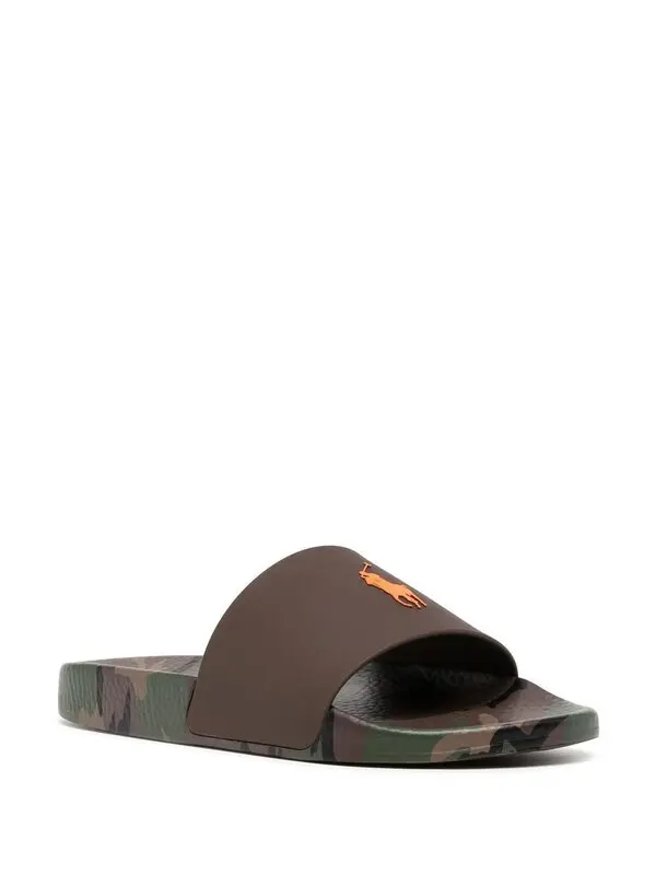 Polo Ralph Lauren Polo Logo Print Slides