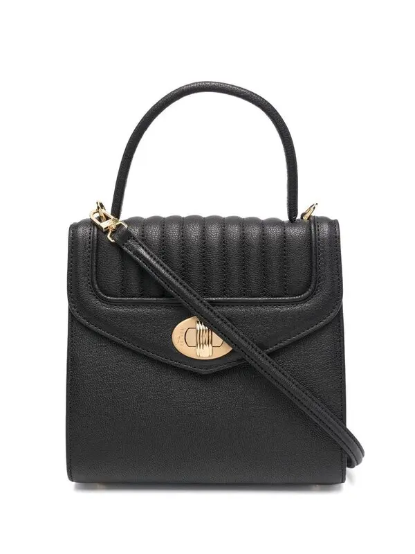 DELAGE Freda Leather Tote Bag - Black