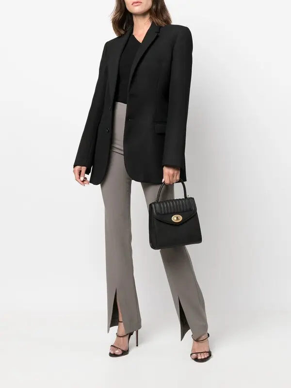 DELAGE Freda Leather Tote Bag - Black