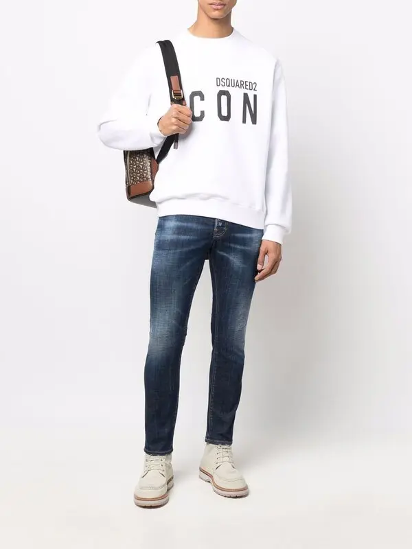 Dsquared2 Icon Jersey Sweatshirt - White