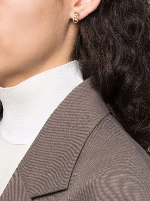Fendi O'lock Crystal-embellished Earrings