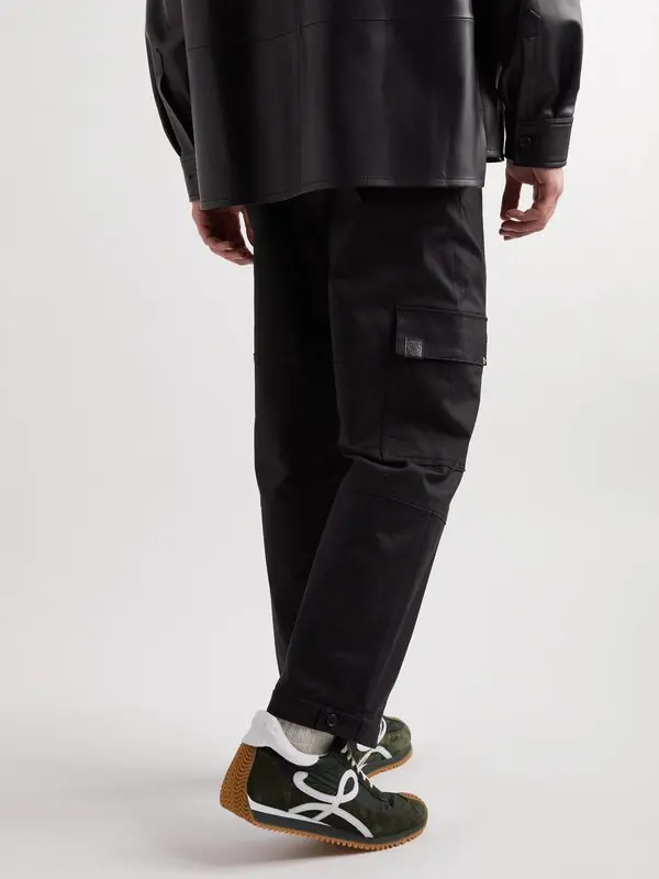 Loewe Straight-leg Cotton-blend Gabardine Cargo Trousers