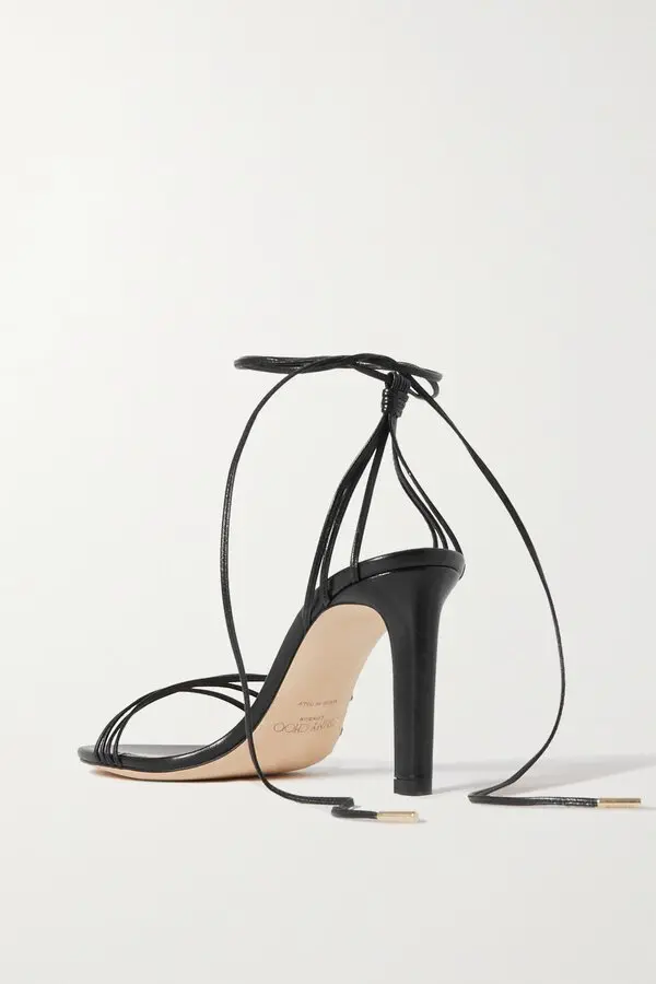 JIMMY CHOO Antia 85 Leather Sandals
