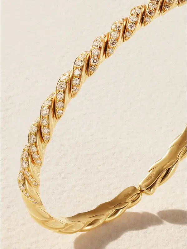 David Yurman Pavéflex 18-karat Diamond Bracelet