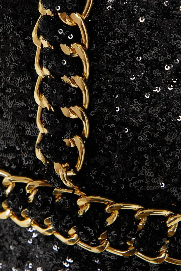 Balmain Embellished Sequined Crepe Mini Dress