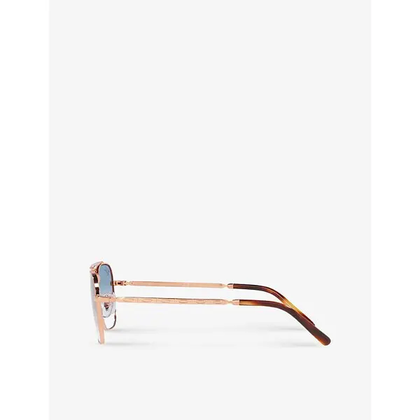 Ray-ban Caravan Aviator Metal Sunglasses - Gold