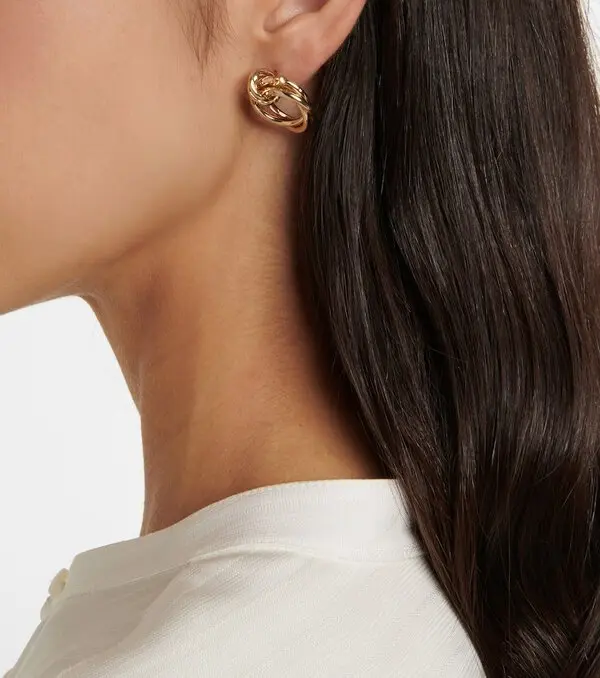 FERRAGAMO Gancio Rope Stud Earrings - Gold