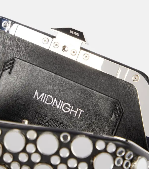 Attico Midnight Mini Studded Leather Clutch - Multicoloured