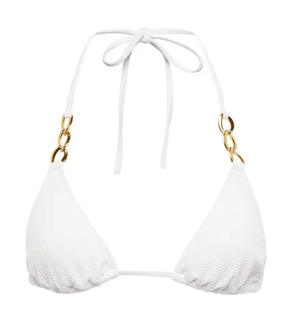 Melissa Odabash Triangle Bikini Top - White
