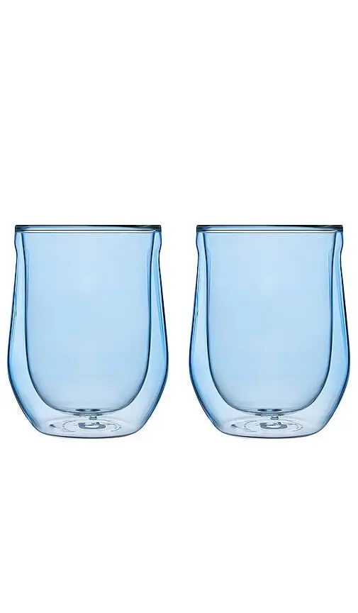 CORKCICLE Glass Stemless Cup Double Pack In Blue - Ice Blue