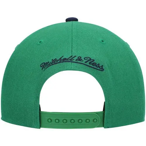 Mitchell & Ness Navy Dallas Mavericks Hardwood Classics Team Two-tone 2.0 Snapback Hat