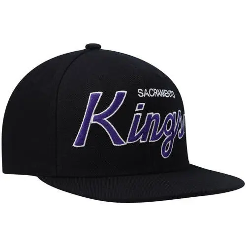 Mitchell & Ness Sacramento Kings Hardwood Classics Script 2.0 Snapback Hat