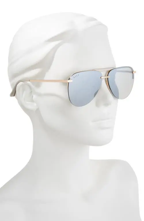 DIFF Tahoe 65mm Oversized Aviator Sunglasses