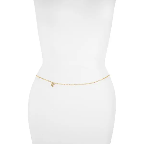 VIDAKUSH Mushroom Charm Chain Belt - Gold