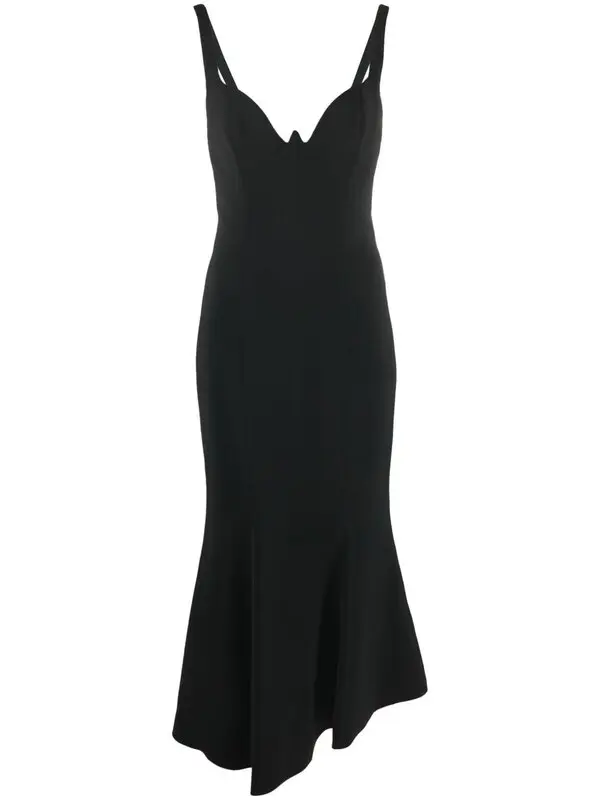 Alexandre Vauthier Wool-silk Blend Flared Hem Dress