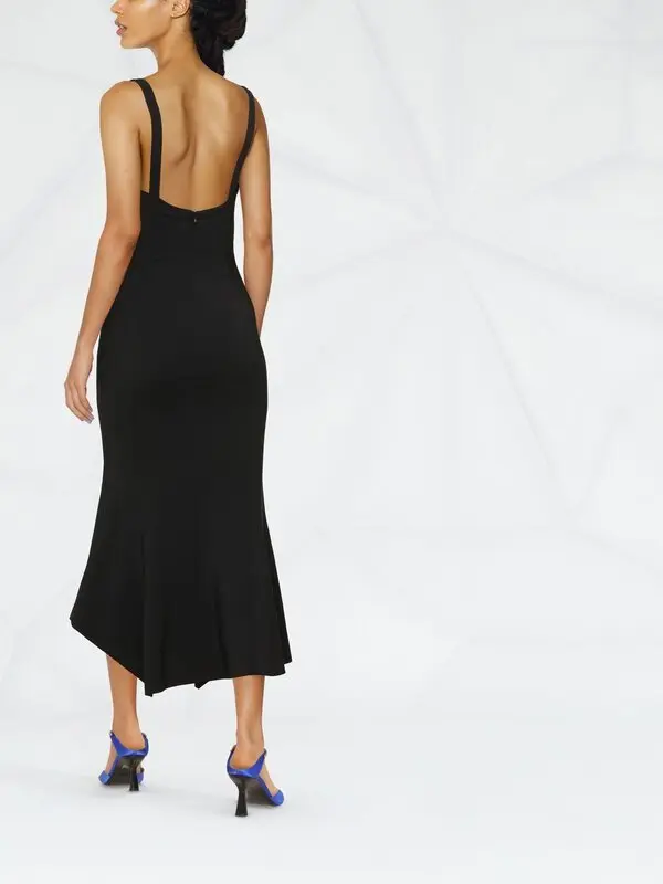Alexandre Vauthier Wool-silk Blend Flared Hem Dress