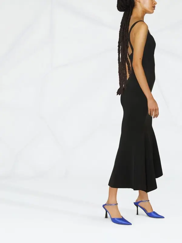 Alexandre Vauthier Wool-silk Blend Flared Hem Dress