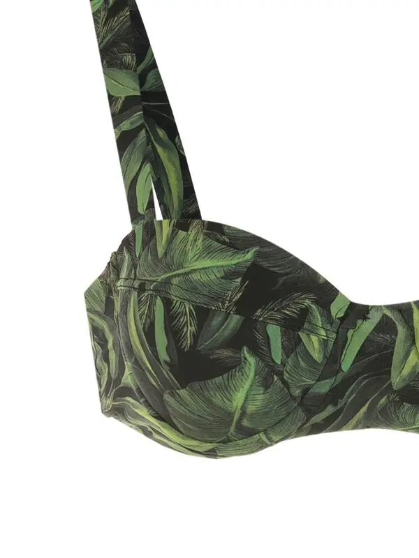 Isolda Coqueiral Foliage-print Bikini Set