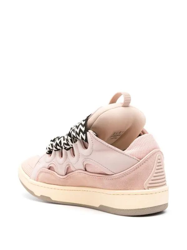 LANVIN Curb Lace-up Sneakers - Pink