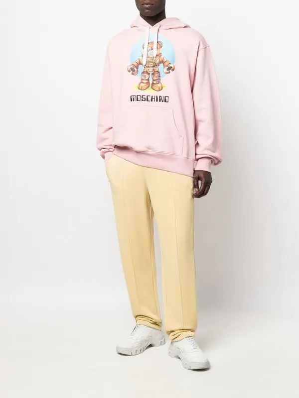 Moschino Teddy Bear-print Hoodie - Pink