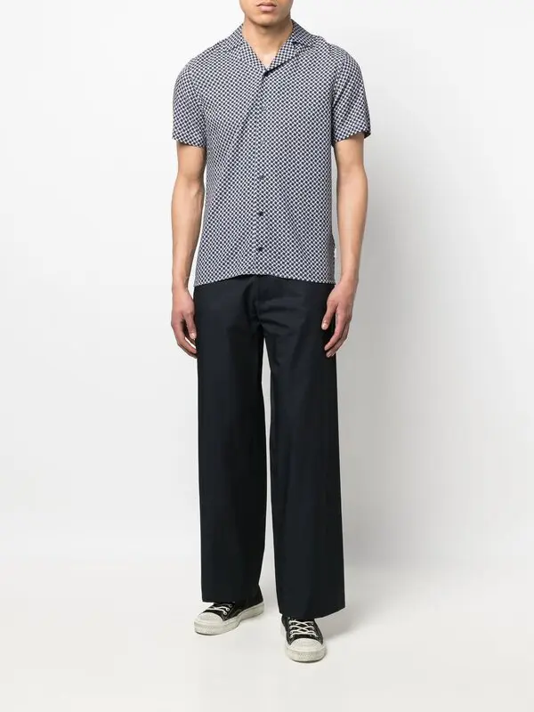 Orlebar Brown All-over Graphic-print Shirt - Blue