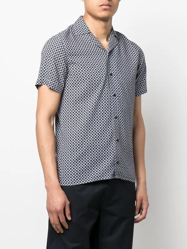 Orlebar Brown All-over Graphic-print Shirt - Blue