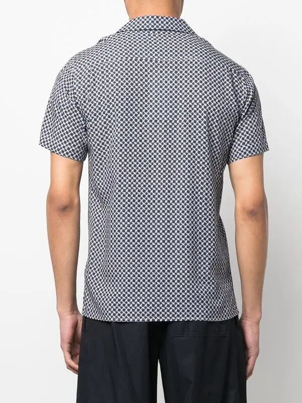 Orlebar Brown All-over Graphic-print Shirt - Blue