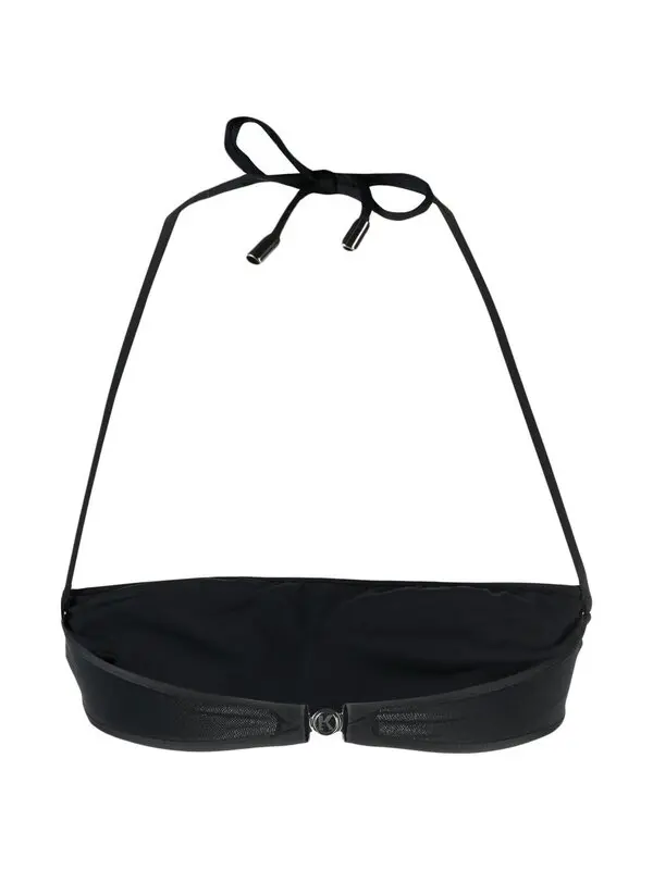 Karl Lagerfeld Logo-print Bandeau Bikini Top
