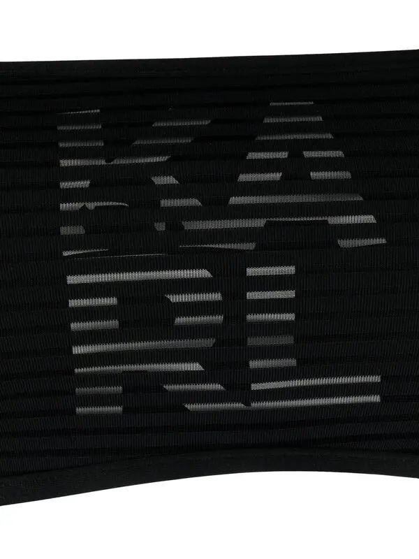 Karl Lagerfeld Logo-print Bandeau Bikini Top
