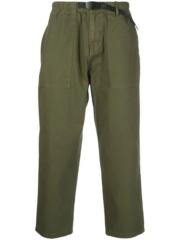 Gramicci Elasticated Drawstring-waistband Trousers - Olive