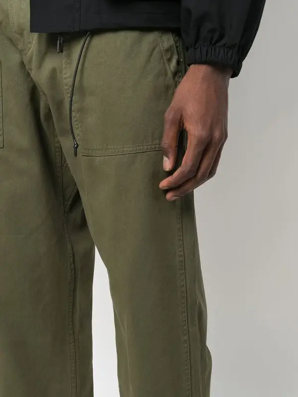 Gramicci Elasticated Drawstring-waistband Trousers - Olive