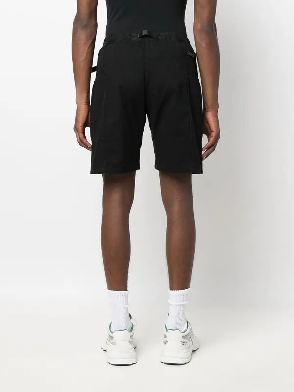 Gramicci Buckled-waistband Detail Shorts - Black
