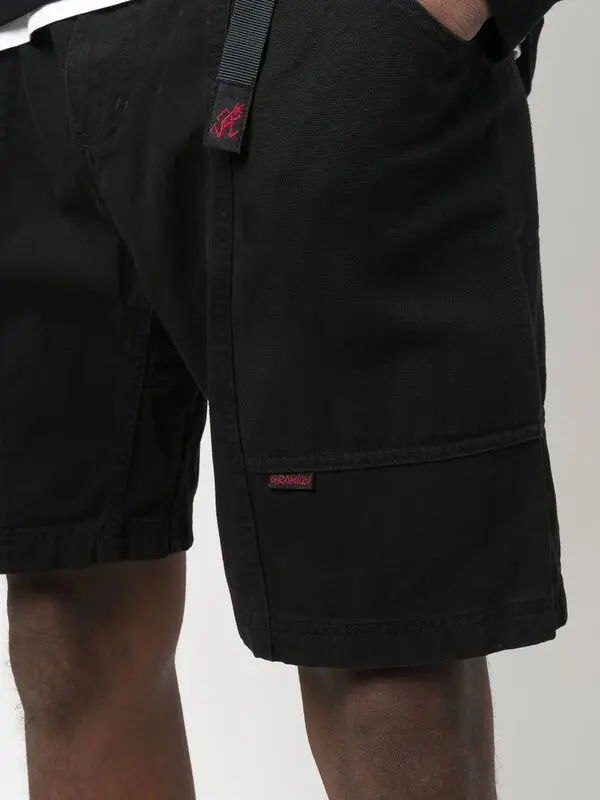 Gramicci Buckled-waistband Detail Shorts - Black