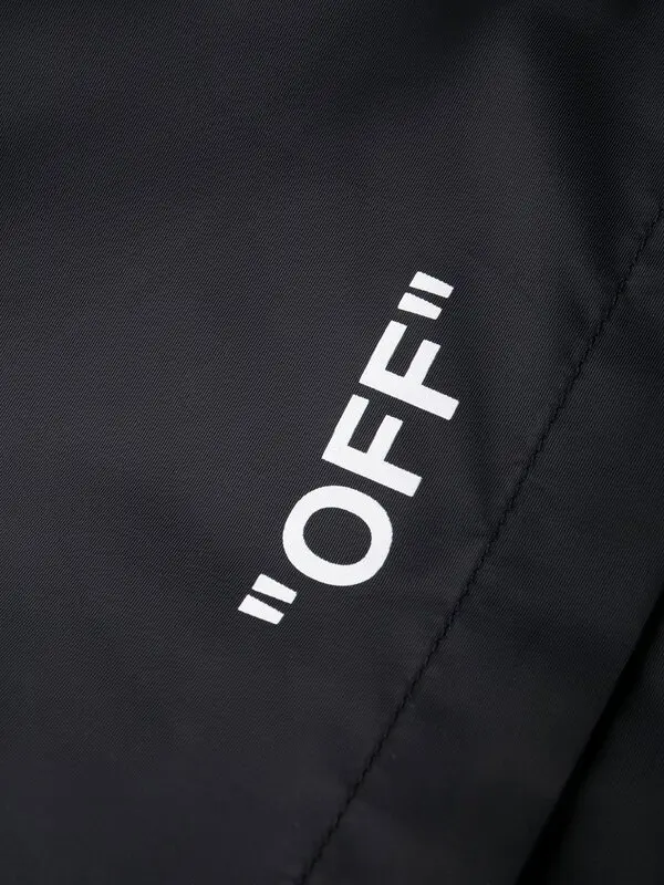 Off-White Logo-print Swim Shorts