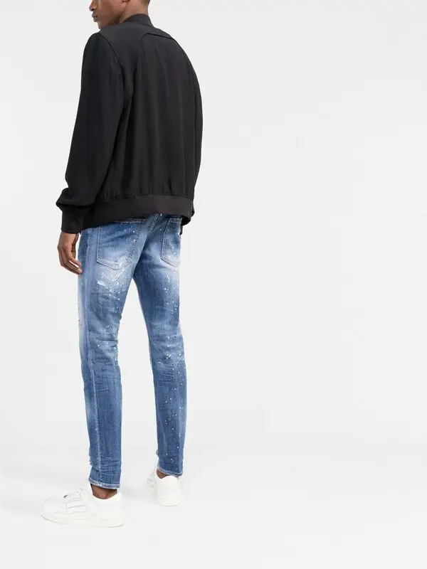 Dsquared2 Ripped Tapered Jeans