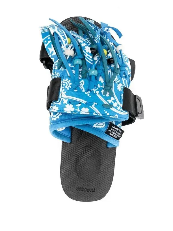 ALANUI X SUICOKE Paisley-print Fringed Sandals