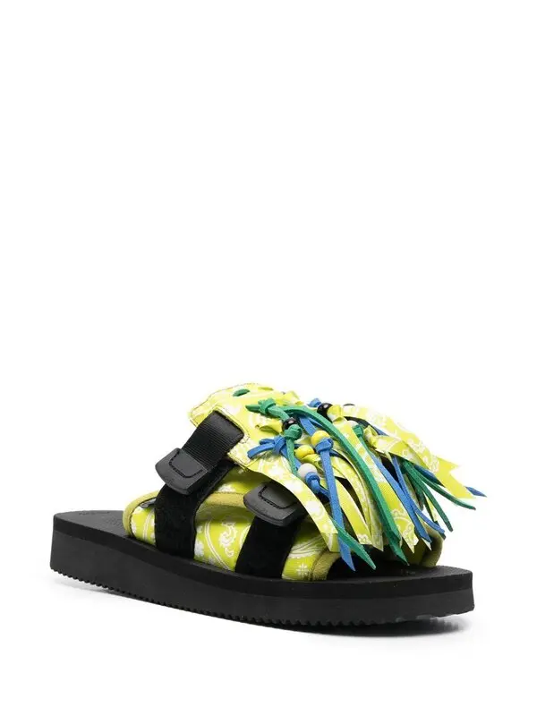 ALANUI X SUICOKE Paisley-print Fringed Sandals