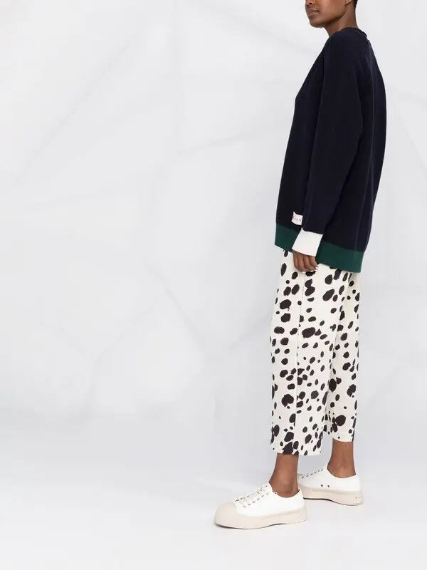 Marni V-neck Ribbed Cardigan