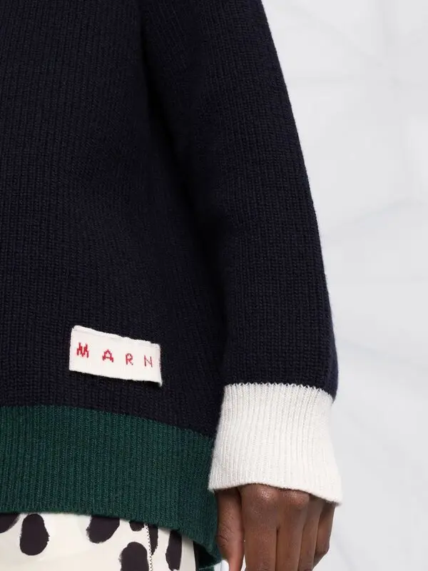 Marni V-neck Ribbed Cardigan