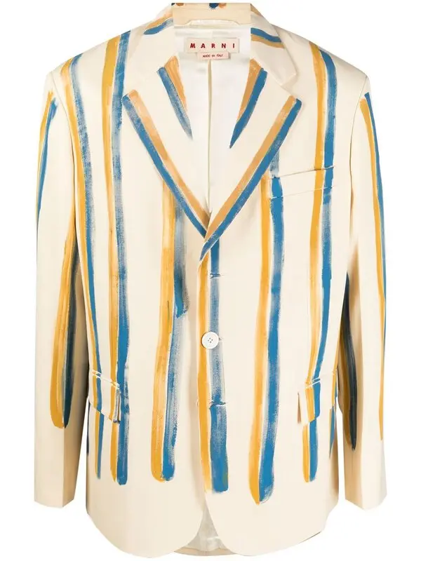 Marni Single-breasted Blazer - Yellow