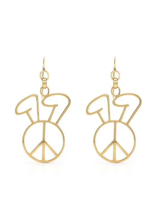 Natasha Zinko Peace Detail Earrings - Gold