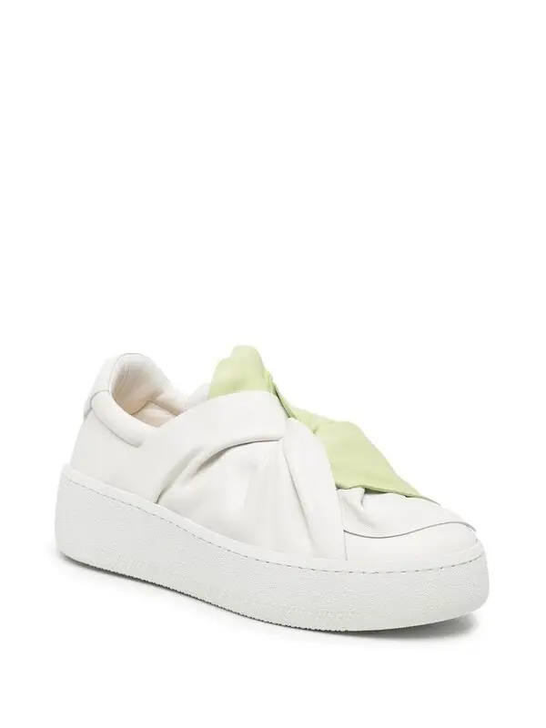 Ports 1961 Two-tone Knot-detail Loafers - White