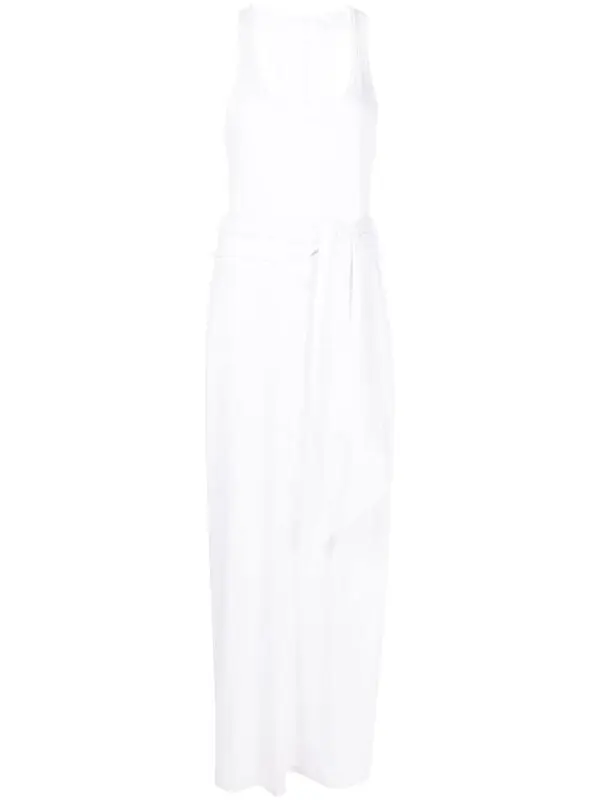 Simkhai Goldie Tie-waist Tank Dress - White