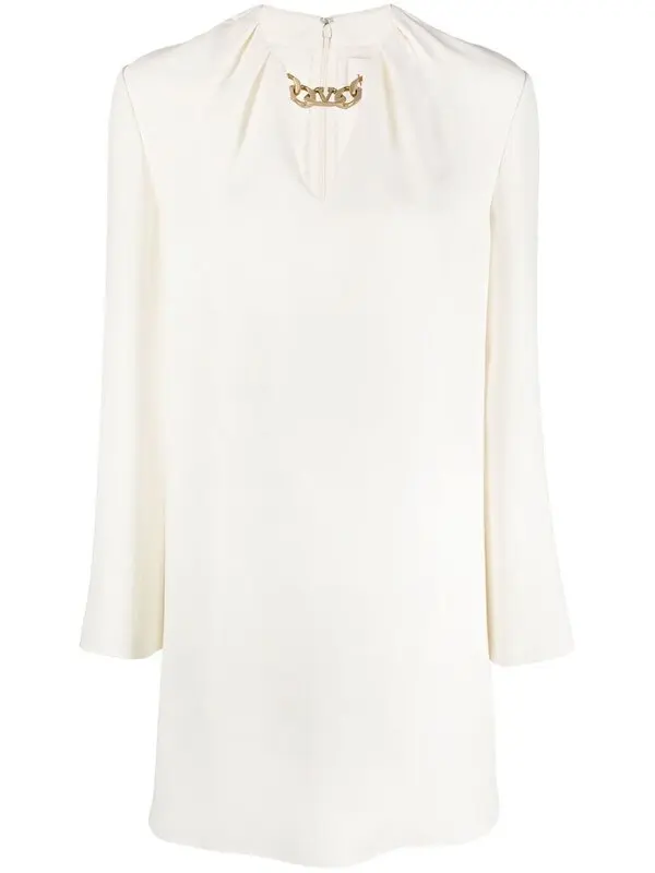 Valentino Garavani Vlogo Chain Shift Dress