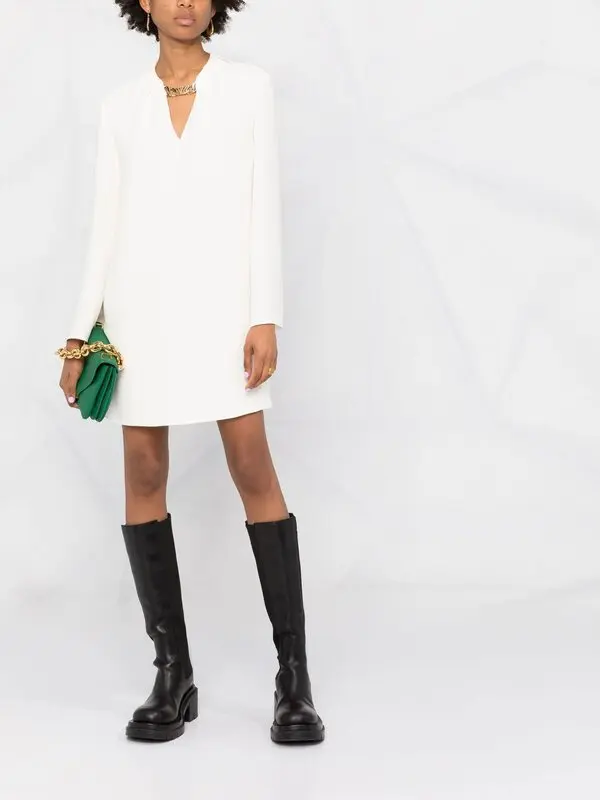 Valentino Garavani Vlogo Chain Shift Dress