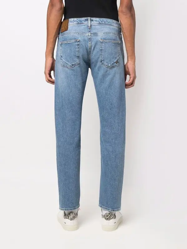 Incotex Mid-rise Straight-leg Jeans - Blue