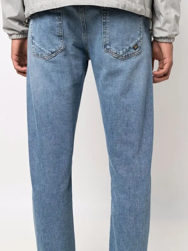 Incotex Mid-rise Straight-leg Jeans - Blue