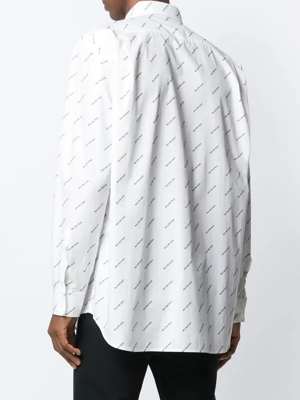 Balenciaga All-over Logo Shirt