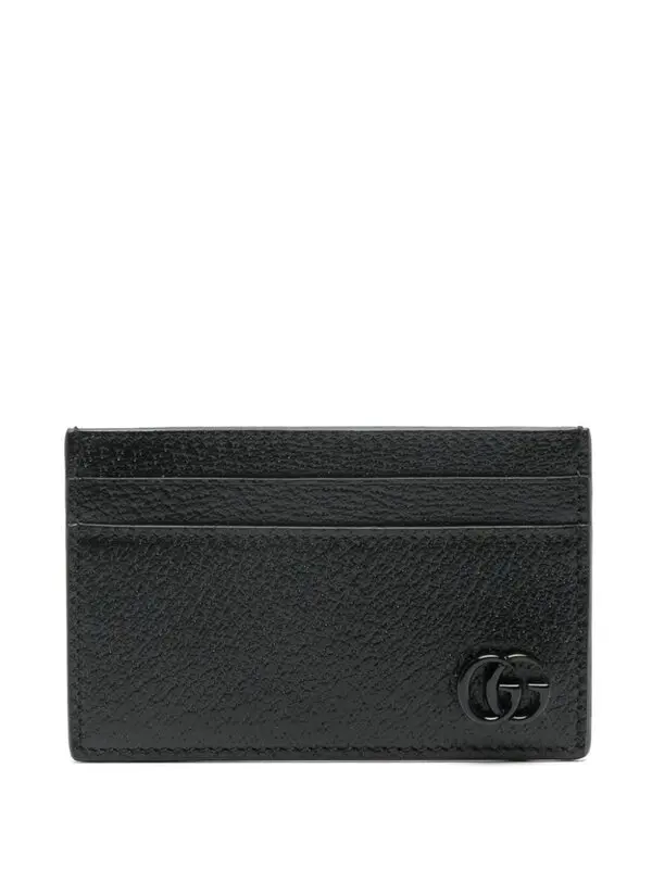 Gucci Gg Marmont Leather Card Holder - Black